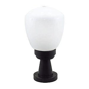 WANQINV Simple Acrylic Pillar Lanterns Outdoor Waterproof Pillar Lights PS Plastic Material Post Light Villa Landscape Lantern Home Door Street Lamp Garden Decorative Column Lamps (White)
