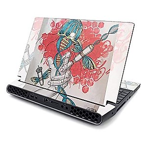 MightySkins Skin Compatible with Alienware Area-51M 17" (2019) - Red Grasp | Protective, Durable, and Unique Vinyl Decal wrap Cover | Easy to Apply, Remove, and Change Styles | Made in The USA