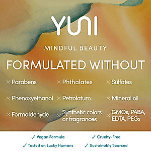 YUNI Beauty Face & Body Scrub (4oz) Glow with the Flow Exfoliating Wash for Glowing Skin - Exfoliate & Energize - Improve Dry, Dull Skin - All Natural, Paraben-Free, Cruelty-Free