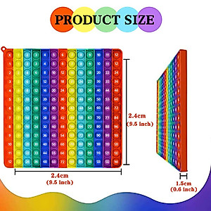 12x12Multiplication Table- Multiplication Game-Multiplication Learning Games-Math Toys -Multiplication Pop-12x12 Math Manipulatives-Fingertip Stress Relief Toy