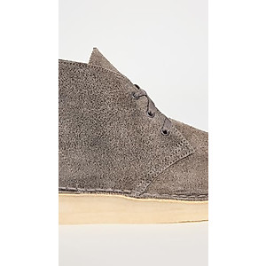 Clarks Men's Desert Coal Chukka Boot, Sage Suede, 8.5