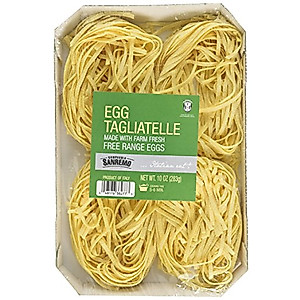 Compagnia Sanremo Pasta Italian Egg Tagliatelle Pasta - Non-Gmo, Free Range Egg Traditional Tagliatelle - 10 Oz (Pack Of 1) - Product Of Italy