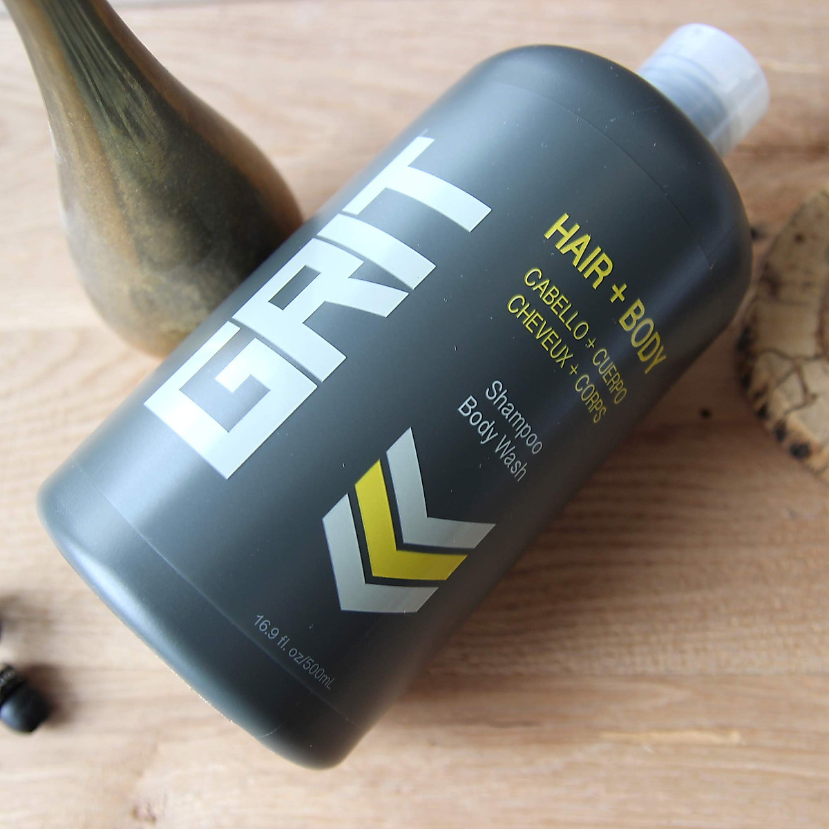 GREAT CLIPS GRIT Hair & Body, 16.9oz | 3-in-1 Shampoo, Conditioner & Body Wash for Men | Washes & Moisturizes Hair & Skin