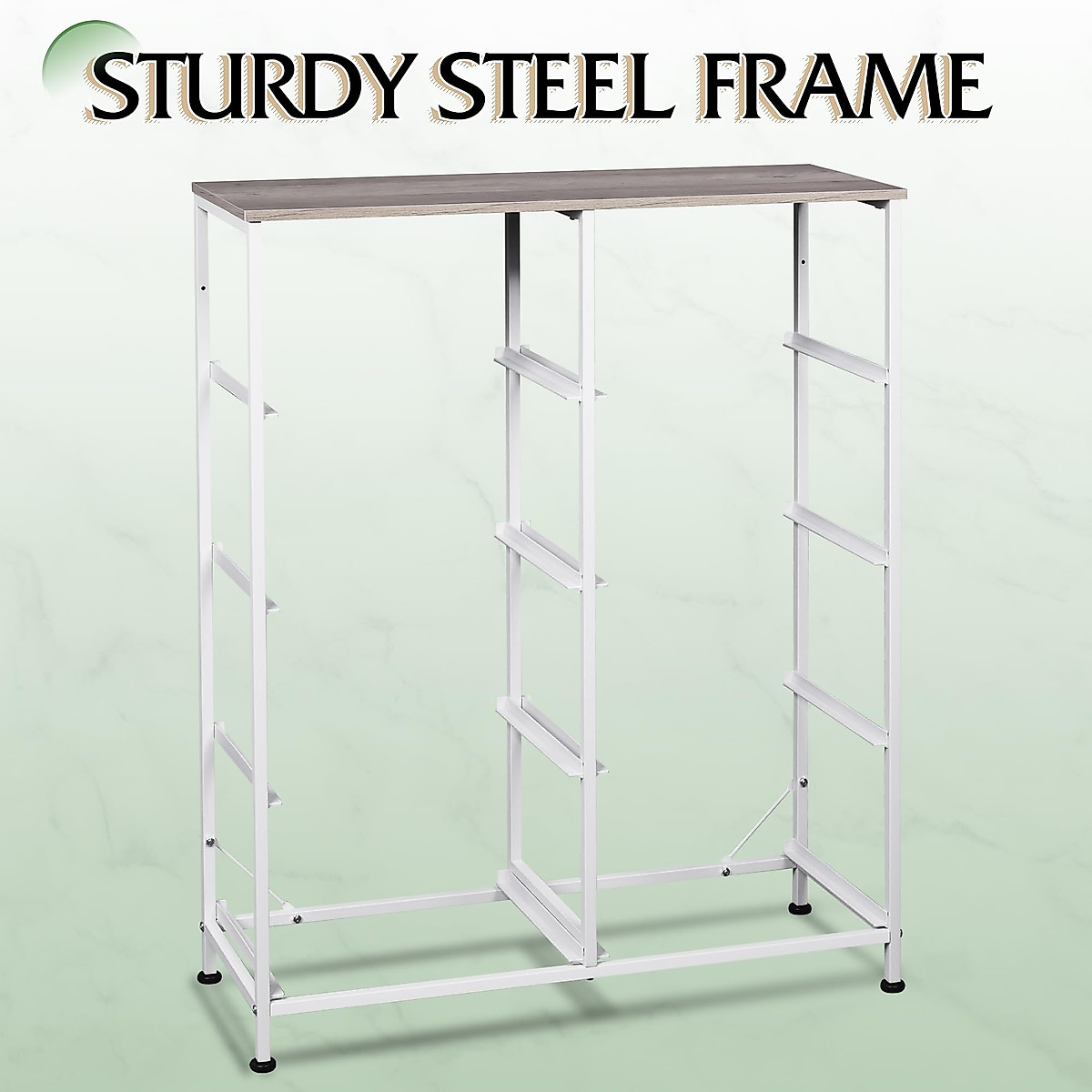 WLIVE Fabric Dresser for Bedroom, Tall Dresser with 8 Drawers, Storage Tower with Fabric Bins, Double Dresser, Chest of Drawers for Closet, Living Room, Hallway, Greige