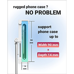 Fumuxry Continuity Camera Mount for MacBook Air, Pro Compatible with iPhone XR/XS/ 11/12/ 13/14 Series, iPhone Camera Mount for iOS 16 & macOS Ventura