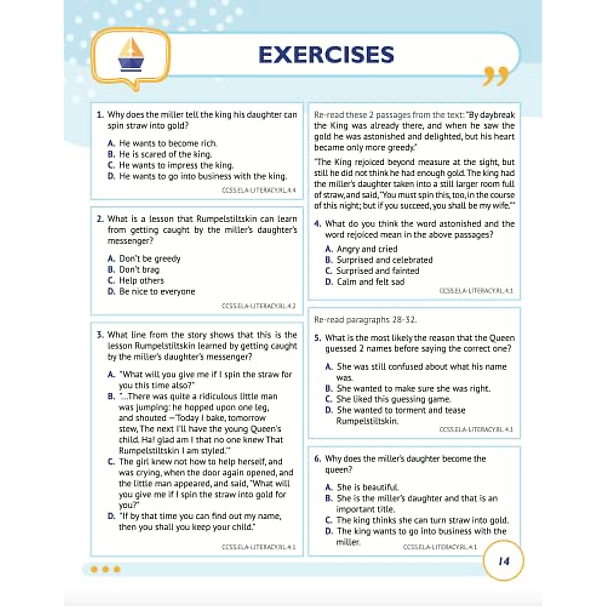 4th Grade Common Core ELA (English Language Arts): Daily Practice Workbook | 300+ Practice Questions and Video Explanations | Common Core State ... Standards Aligned (NGSS) ELA Workbooks)
