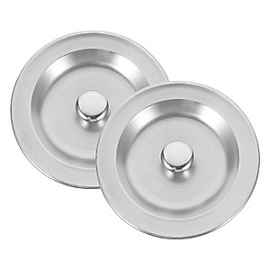 jojofuny 2pcs Sink Kitchen Sink Drain Bathtub Stoppers Drain Gasket for Drain Kitchen Sink Shower Drain Covers Drain Stopper Pearlescent Filter