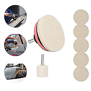 Glass Polishing Kit Car Windscreen Glass Scratch Remover 100g Cerium Oxide Powder Polishing Kit Wheels Set Polish Pads