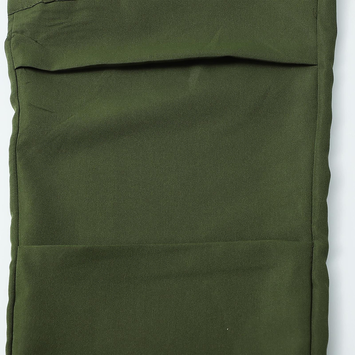 Ollysqiar Khaki Pants for Women Parachute Pants with 4 Shapewear Leggings for Women Yoga Pants for Women with fold Over Waistband Jean Capris for Women Casual Summer Black Footless Tights