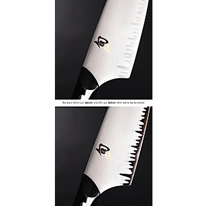 Shun Narukami 10" Chef’s Knife, Handcrafted Japanese Kitchen Knife, Blue II Carbon Steel Core and San Mai Stainless Steel Cladding, Micarta Handle, Chef Knife for Professional and Home Chefs