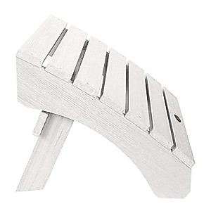Highwood AD-OTL1-WHE Adirondack Folding Ottoman, Adult, White, 19W x 20D x 13H in.