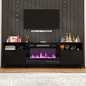 Overstock Fireplace TV Stand Electric Fireplace TV Console w/Remote Control Electric Fireplace Only