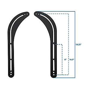 Mount-It! Soundbar Mount, Universal Sound Bar TV Bracket for Mounting Above or Under TV, Fits Sonos, Samsung, Sony, Vizio, Adjustable Arm Fits 32 to 70 Inch TVs, 33 Lbs Capacity, Black