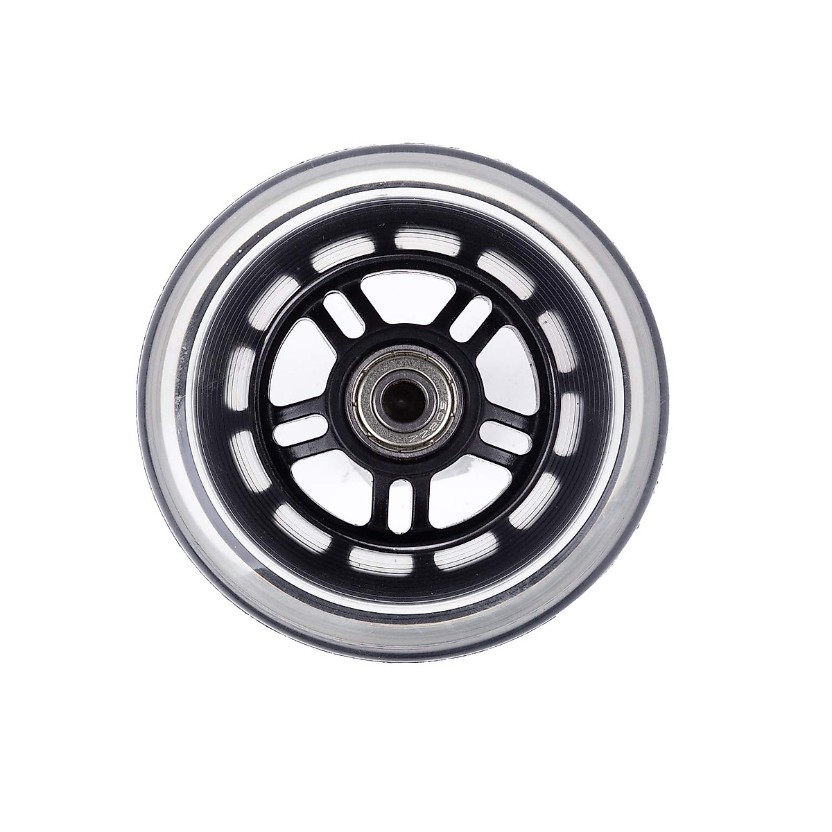 Little World Scooter Wheels Pair - 2Pcs Scooter Replacement Wheels - 100mm Pro Stunt Scooter Replacement Wheels with ABEC-7 Bearing - Quality Scooter Wheels for Smooth Ride, Black 100mm wheels