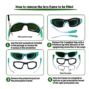 JILERWEAR IPL 200nm-2000nm Laser Protective Glasses and Beauty Cosmetology Eye Protection Intense Pulsed Light Safety Goggle for Hair Removal Treatment