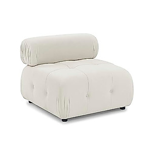 Button Tufted Oversized Modular Sectional Sofa with Movable Ottoman,Comfy Velvet Fabric Extra Large L Shaped Couch with Armrest,4 Seat Free Combination Sofa&Couches Living Room Furniture Sets