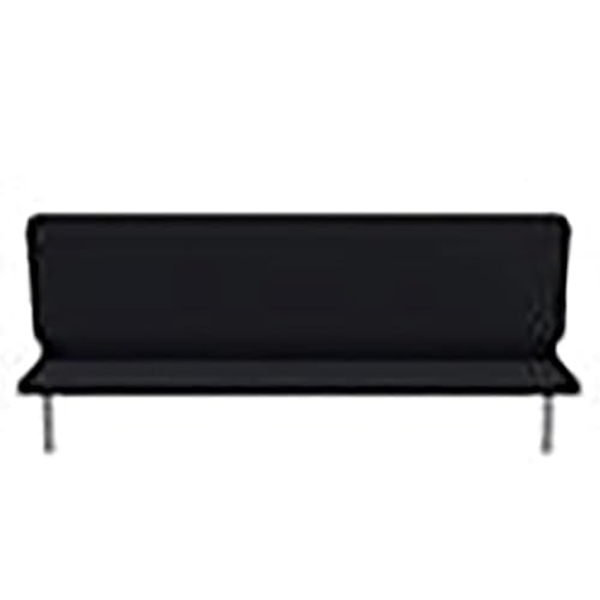 Hawthorne Collections Multi-Functional Fabric Upholstered Button Tufted Convertible Sleeper Sofa in Black