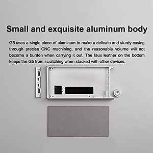 Topping G5 USB DAC, Portable LDAC Audio Built-in NFCA HPA Bluetooth Headphone AMP(Black)