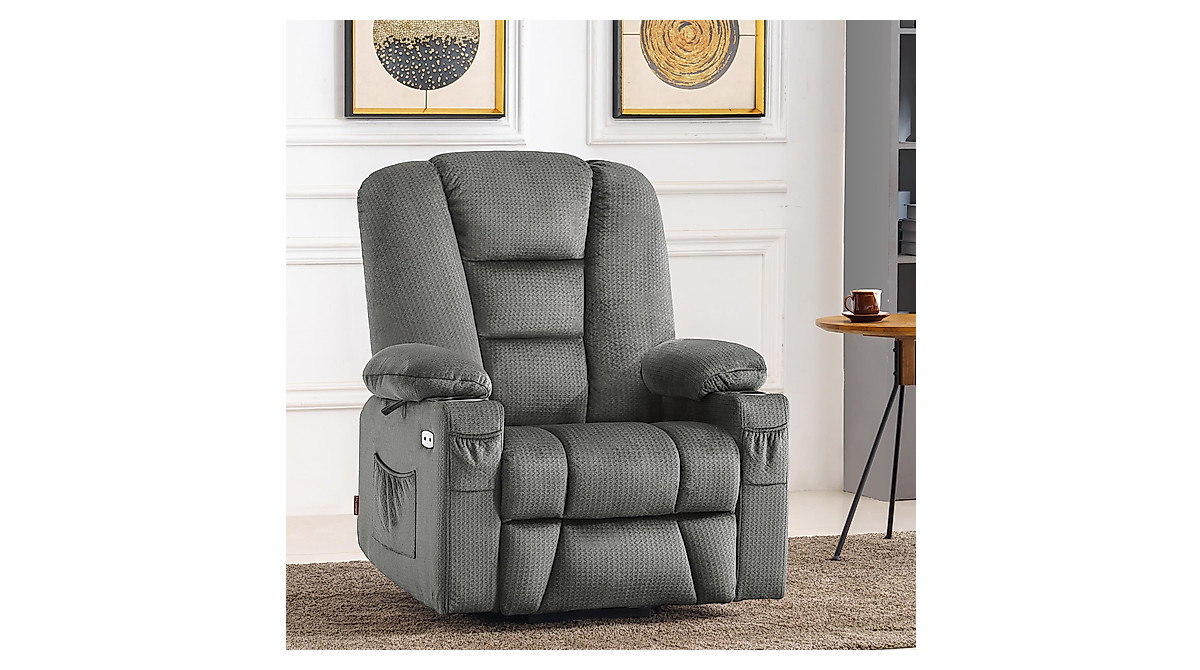 MCombo Power Lift Recliner: Massage, Heat & USB for Elderly
