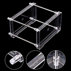 Bathroom Countertop Organizers, Transparent Cosmetic Organizer Tray Makeup Storage Shelf Caddy Stand for Bathroom Vanity Bedroom Kitchen (2-Tier)