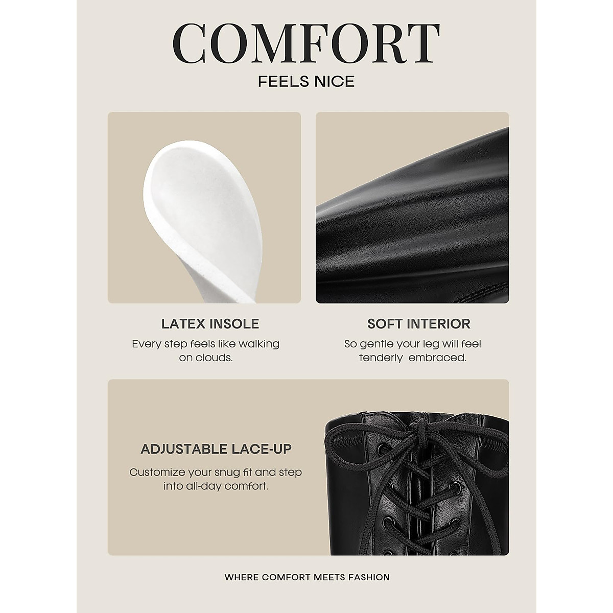 DREAM PAIRS Women's Laurence Over The Knee Thigh High Chunky Heel Boots Long Stretch Sexy Fall Boots,Size 8,Black/Pu,LAURENCE