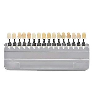 Smiledt 3D Teeth Whitening Shade Guide Porcelain - 16 Colors/Set Tooth Bleaching Shade Chart Mold - Tracking & Comparing - Dental Material Equipment - Oral Care