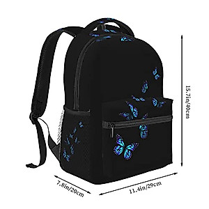 Butterfly Backpack Animal Laptop Backpack Women Tablet Travel Picnic Women Bag Laptop Bag Cute Travel Bag