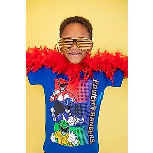 Power Rangers Toddler Boys T-Shirt and Mesh Shorts Outfit Set Blue/Black 5T