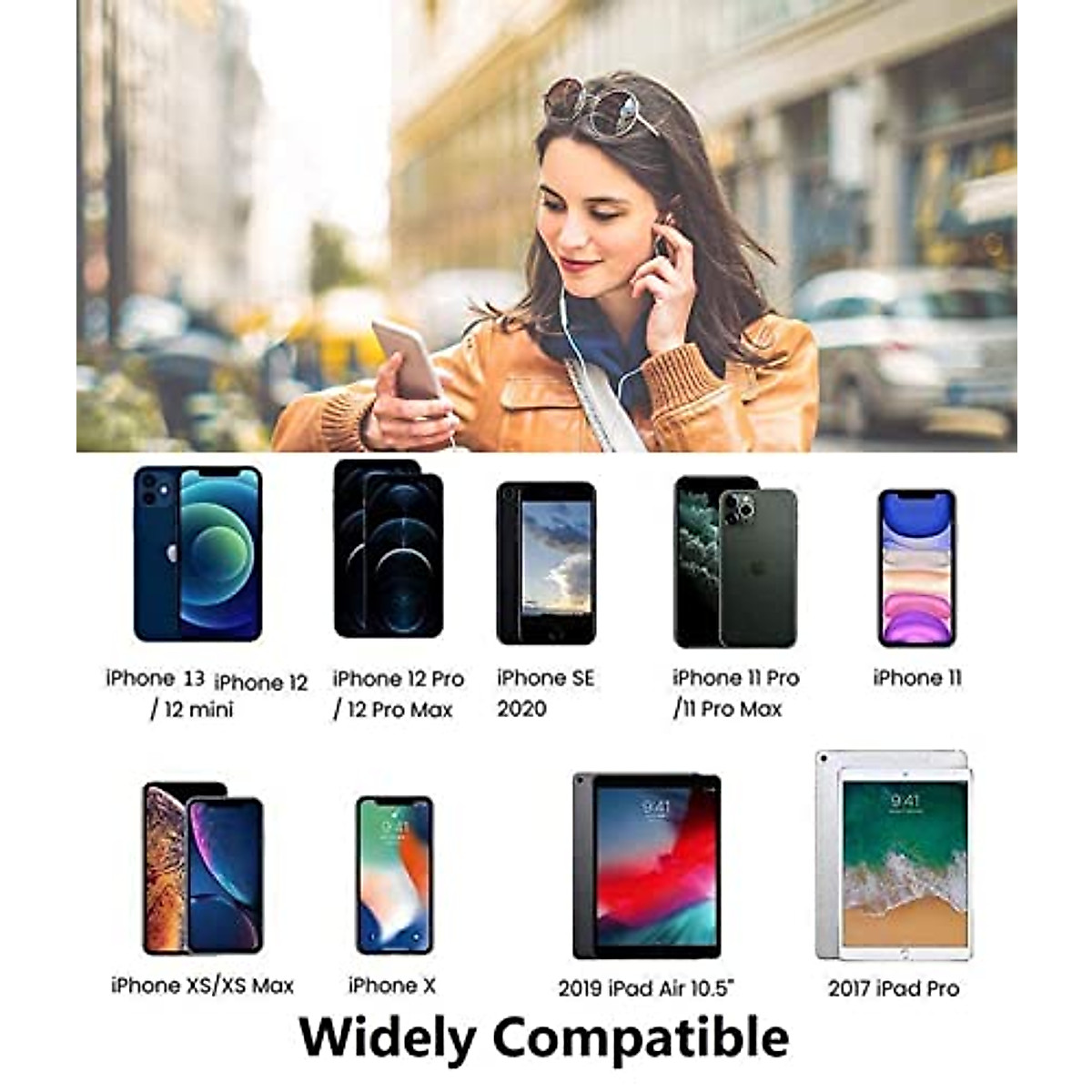 2 Pack - Apple Earbuds for iPhone Headphones [Apple MFi Certified] Wired Lightning Earphones with Built-in Mic & Volume Control Compatible with iPhone 14 Pro/14/13/12/11/XR/XS/X/8/7/SE-All iOS