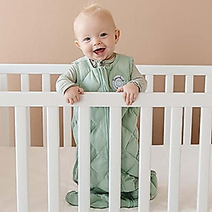 DREAMLAND BABY Sleep Sack | Baby: 6-12 Months | Gently Weighted Sleep Sacks | 100% Natural Cotton | 2-Way Zipper | Machine Washable | Newborn/Infant Swaddle Transition | Swaddle Sleeping Bag