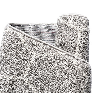 Unique Loom Trellis Frieze Collection Area Rug - Geometric (10' x 13', Light Gray/ Ivory)