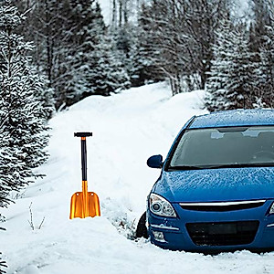 Snow Shovels Heavy Duty Snow Removal Shovels - Foldable Cordless Snow Shovel 21 x 11 Utility Ice Shovel for Car Driveway