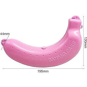 JJLFresheners Yellow Banana Storage BPA-Free Outdoor Travel Case, Food Containers,Keep Fresh Banana Keeper and Protector, Cute Banana Carrier Storage Box for Picnic Camping Food Containers