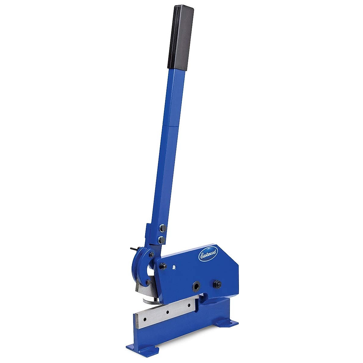 Eastwood 8 in. Bench Shear Throatless Multiple Purpose Bench Top Throatless Sheet Metal Cutter Tool Solid Steel Frame Mounting Type