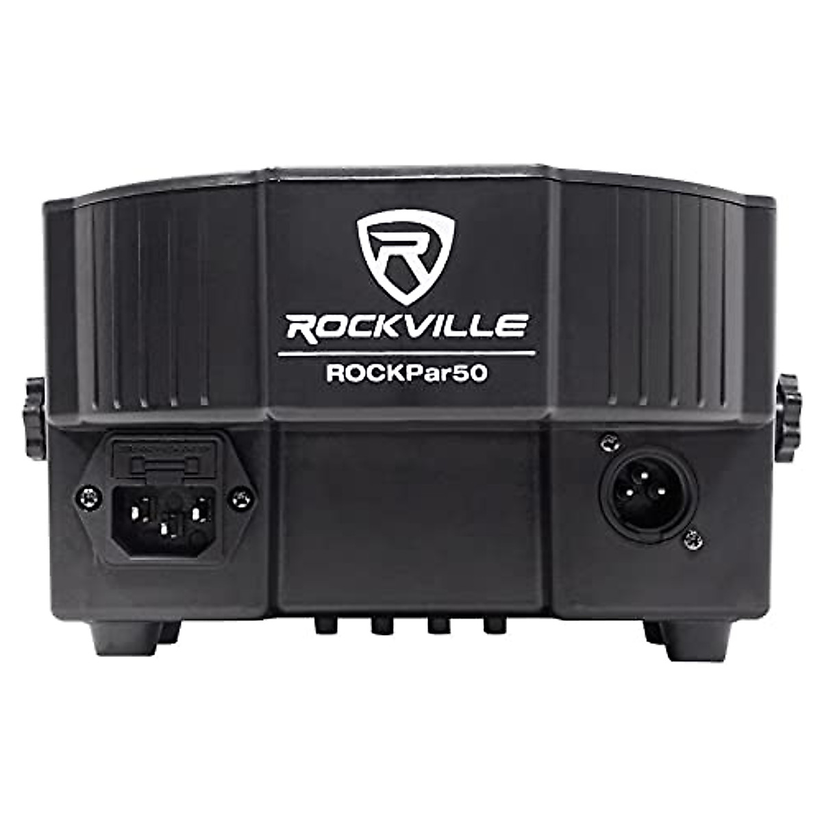 Rockville RockPAR50 LED RGB Compact Par Can DJ/Club DMX Wash Light+Dual Bracket, Black