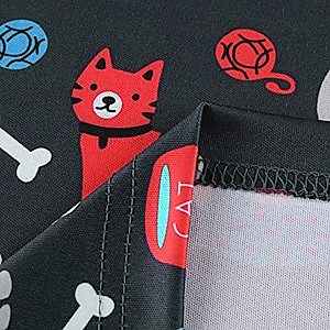 Women's Printed Scrubs Jacket Snap Front Cute Animals Pattern Long Sleeve Scrub Tops Working Uniforms