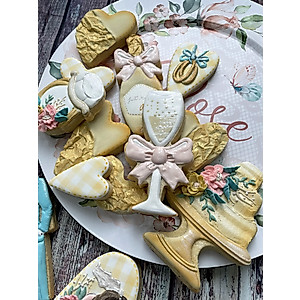 LILIAO Champagne with Ribbon Cookie Cutter for Wedding/Engagement - 1.9 x 5 inches - Stainless Steel