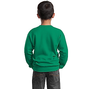 Port & Company Youth Crewneck Sweatshirt, Kelly, Large