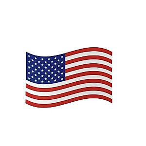 Boglets - USA Flag Charms - Decorative Charms for Displaying Patriotism - Compatible with Bogg Bags, Simply Southern and other Tote Bags (USA Flag)