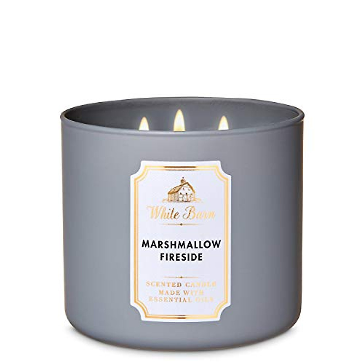 White Barn Marshmallow Fireside Candle ~ 3 Wick Jar from Bath and Body