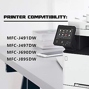 INK4WORK LC3013XL 8-Pack Compatible Ink Cartridges Replacement for Brother LC-3013 LC3013 LC3011 LC-3011 XL for use with MFC-J491DW MFC-J497DW MFC-J690DW MFC-J895DW (2BK, 2C, 2M, 2Y)