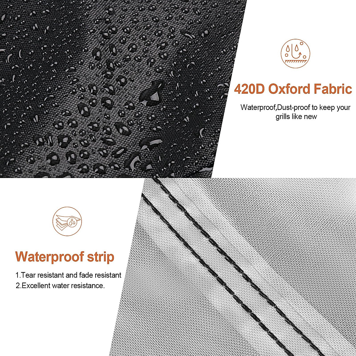 Aidetech Outdoor Grill Cover for Ninja XSKSTAND Woodfire Collapsible Outdoor Grill Stand, Waterproof BBQ Grill Cover Griddle Cover- 32 x 23x 40inch, Black