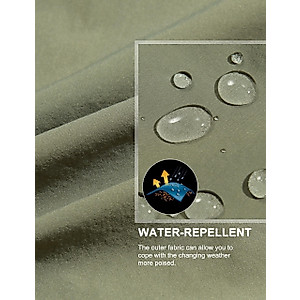 Little Donkey Andy Men's Quick Dry Vest Sleeveless Summer Stretchy Windproof Jacket for Golfing Cycling Running Laurel Oak S