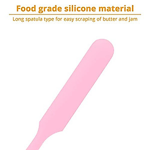 KUFUNG Silicone Spatula, BPA Free & 480°F Heat Resistant, Non Stick Rubber Kitchen Spatulas for Cooking, Baking, and Mixing (XS, Pink)