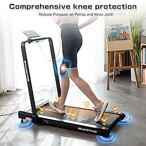 GEARSTONE Folding Treadmill for Home 2 in 1 Electric Under Desk Treadmill