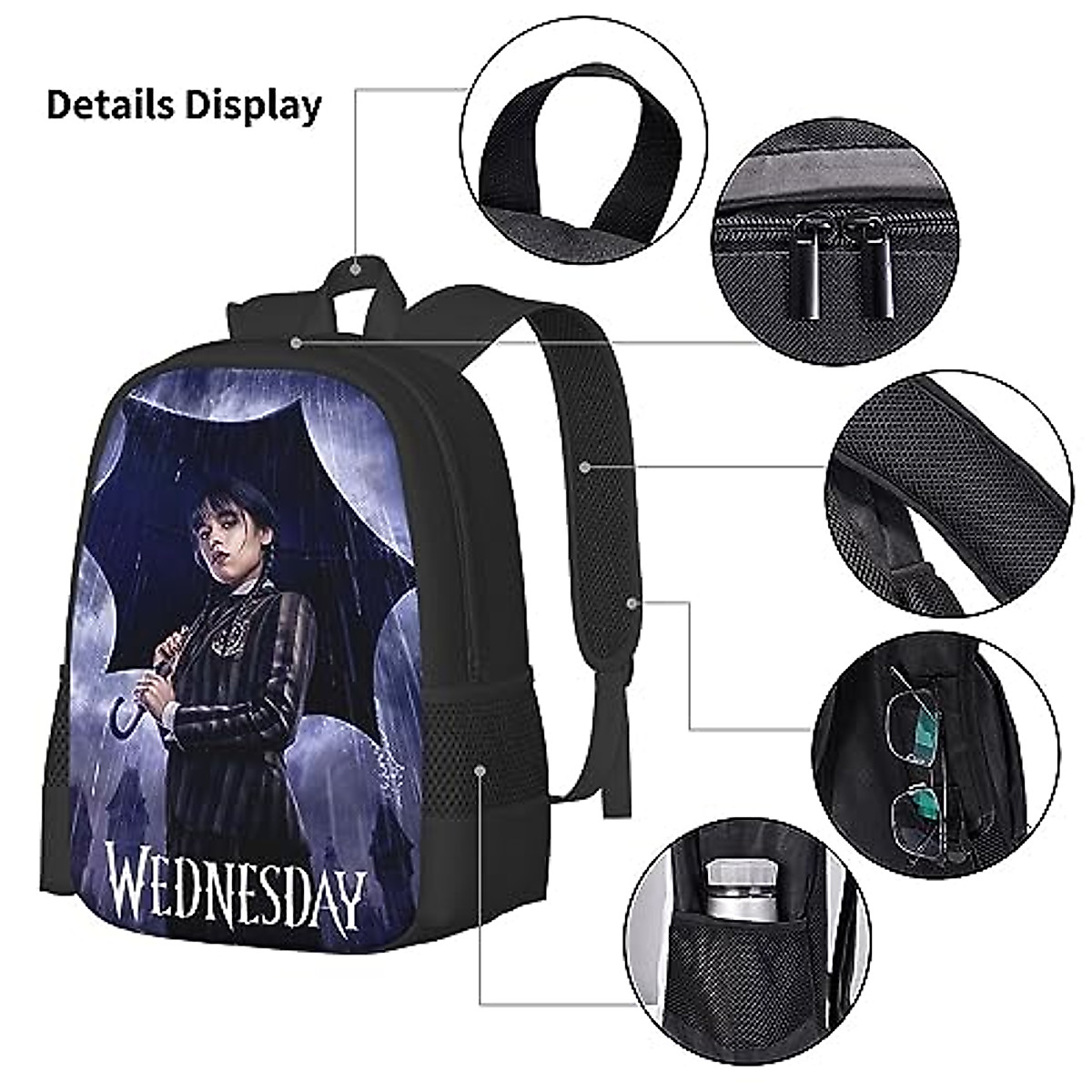 ANLA Backpacks Set for Boys Girls Backpack with Lunch Box Lunch Bag Pencil Case Pencil Bag 17 Inch Backpacks Schoolbag 3 piece for