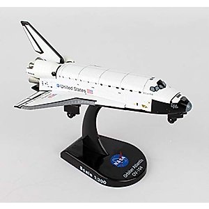 Daron Worldwide Trading PS5823-1 Stamp Orbiter Atlantis Space Shuttle, White