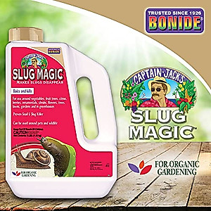 Bonide Captain Jack's Slug Magic Granules, 3 lbs. Snail & Slug Killer, For Organic Formula, Pet Safe Formula