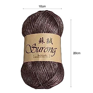 2 Set 1 Roll 100g Crochet Yarn Strong Warmth Multiple Colour Hand Knitting Thick Wool Thread Cotton Yarn for Gift Yarn Balls