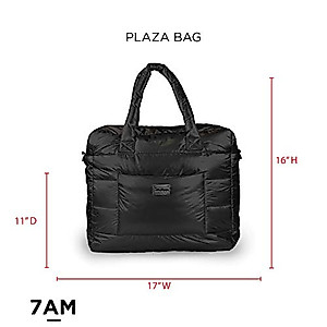 7AM Voyage Baby Diaper Bag - Plaza Large Light, Stylish, Water Repellent Nappy Bag with Padded Straps Organizer Pocket and Portable Changing Mat/Pads for Baby